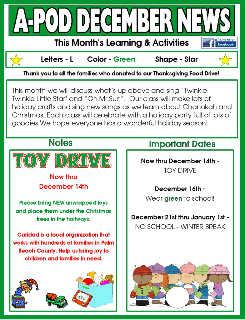 Monthly Newsletters - Get Ready Set Grow